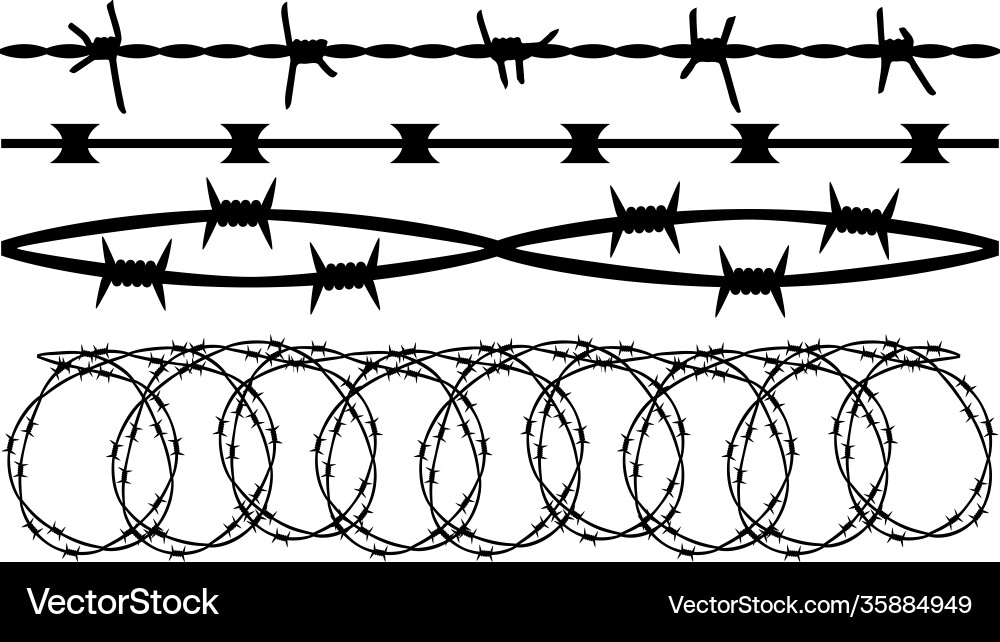 Barbed Wire Seamless Pattern Royalty Free Vector Image