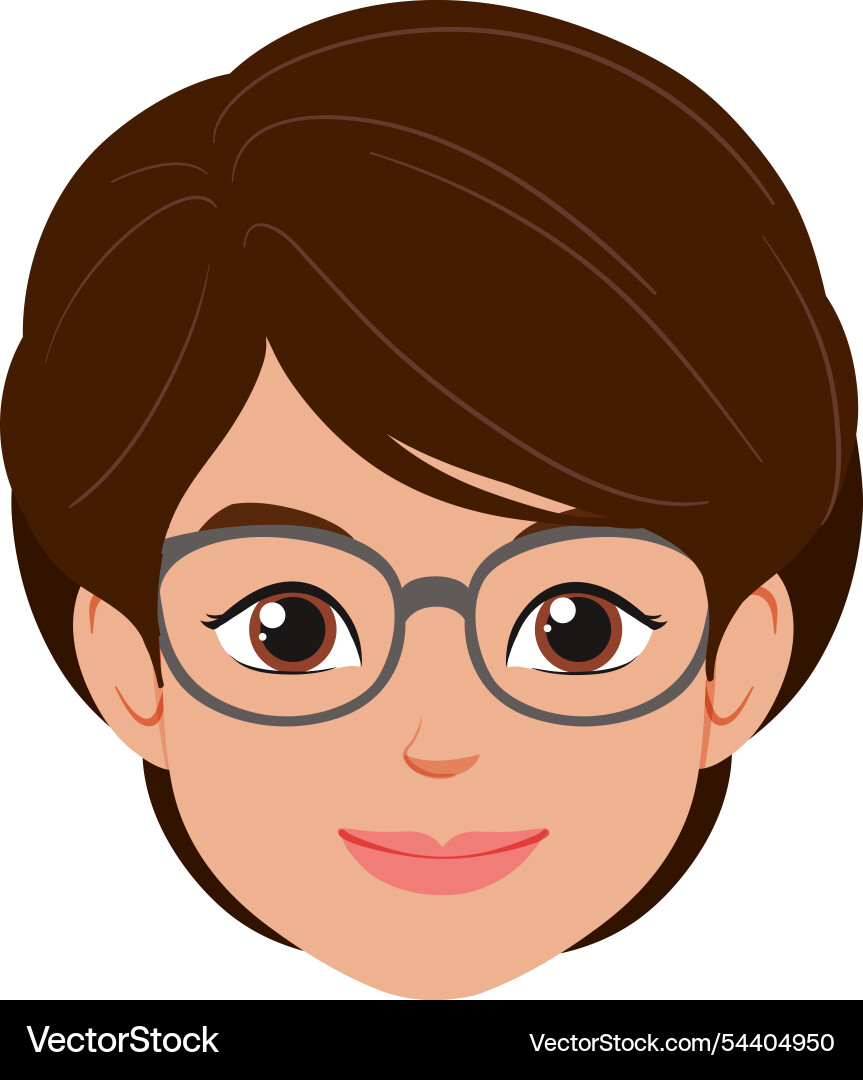 A smiling woman Royalty Free Vector Image - VectorStock