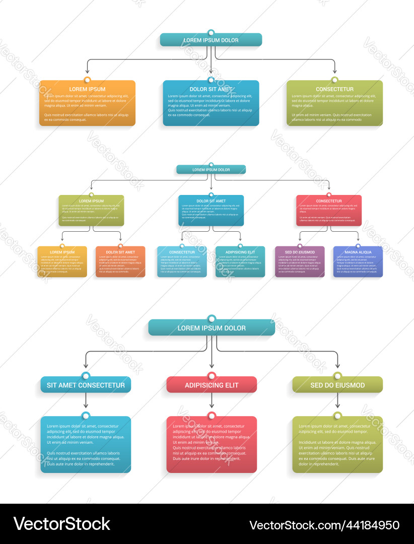 Flowcharts Royalty Free Vector Image - VectorStock