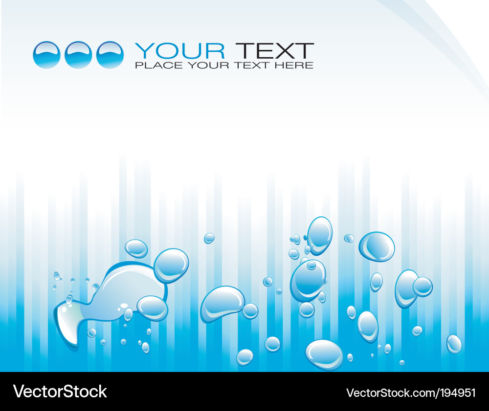Bubbles flyer Royalty Free Vector Image - VectorStock