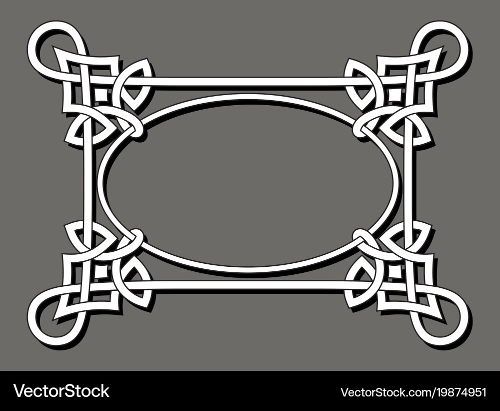 Celtic Knot Frame Royalty Free Vector Image - VectorStock