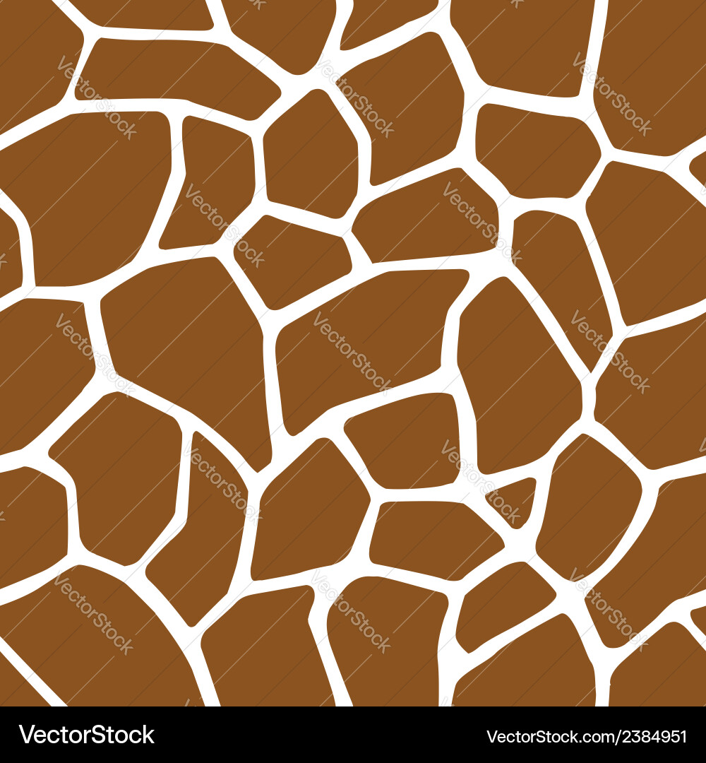 Giraffe skin seamless pattern Royalty Free Vector Image