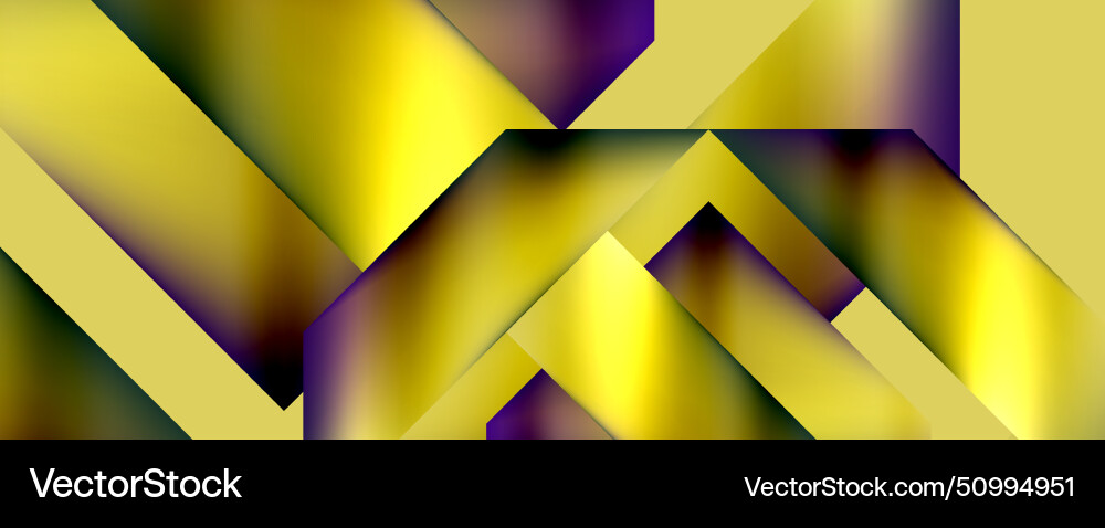 Vibrant yellow and purple geometric pattern Vector Image