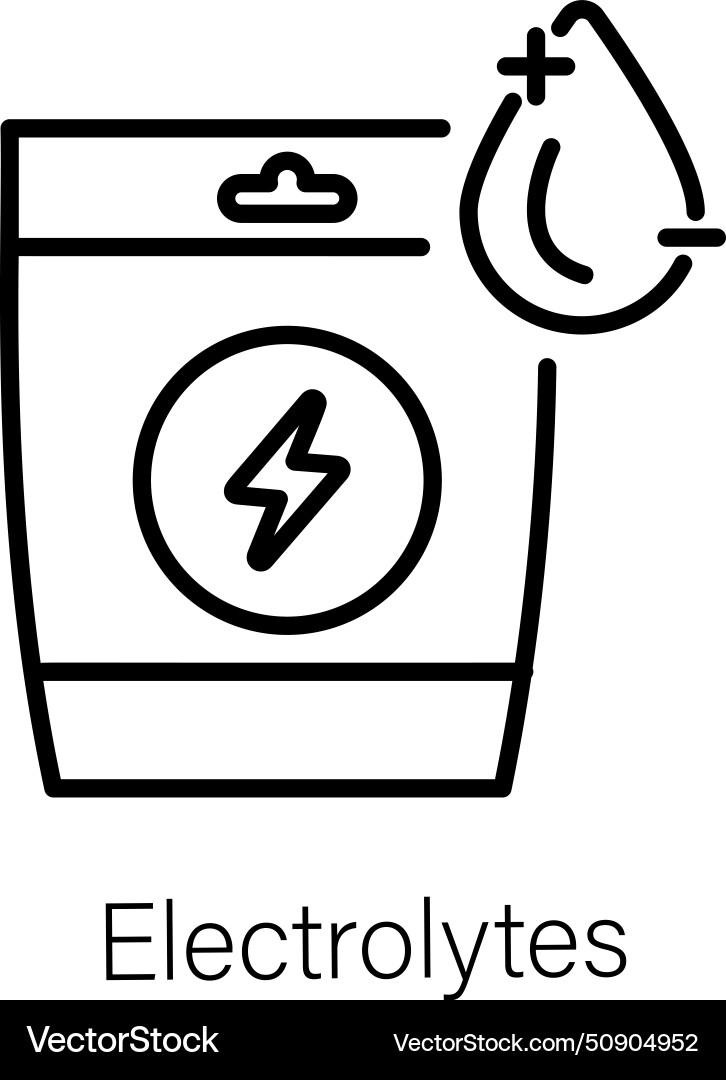 Electrolytes Royalty Free Vector Image - VectorStock
