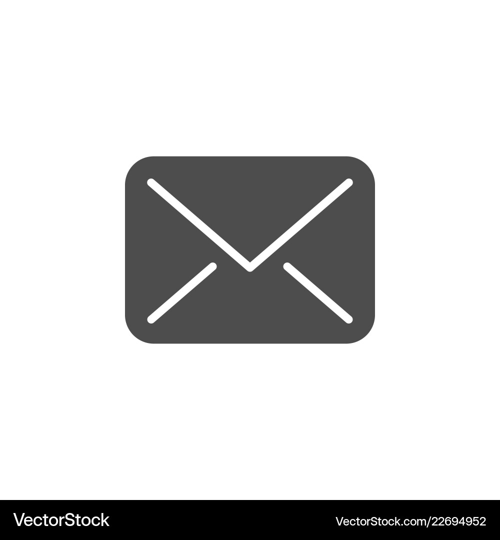 Envelope modern icon Royalty Free Vector Image