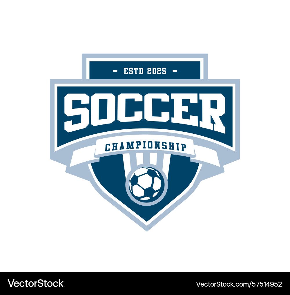 Football logo template design Royalty Free Vector Image