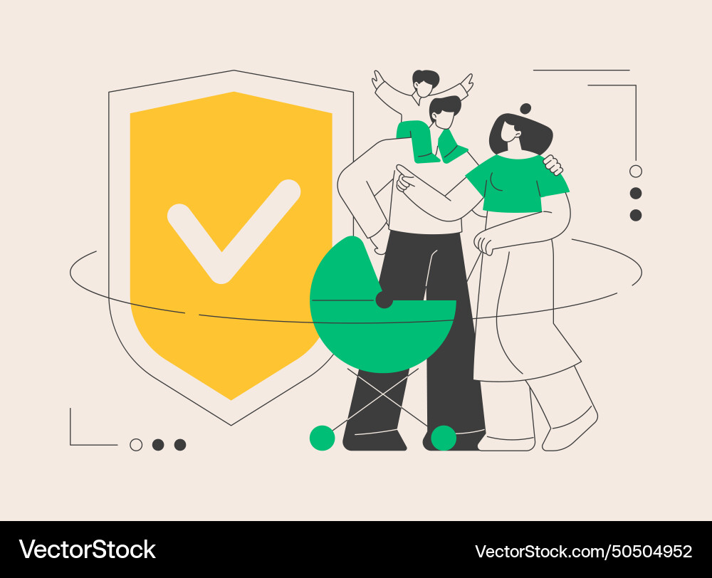 Social security abstract concept Royalty Free Vector Image Social security abstract concept Royalty Free Vector Image