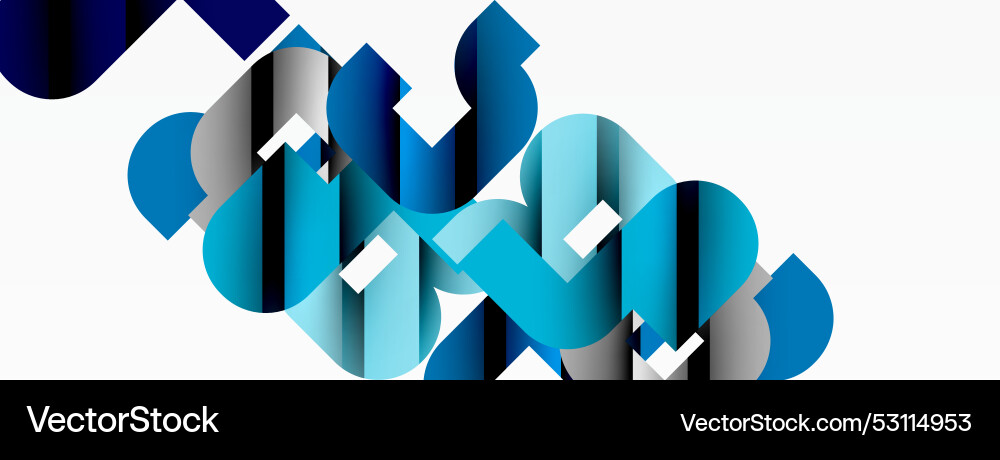 Abstract background colorful geometric curve Vector Image