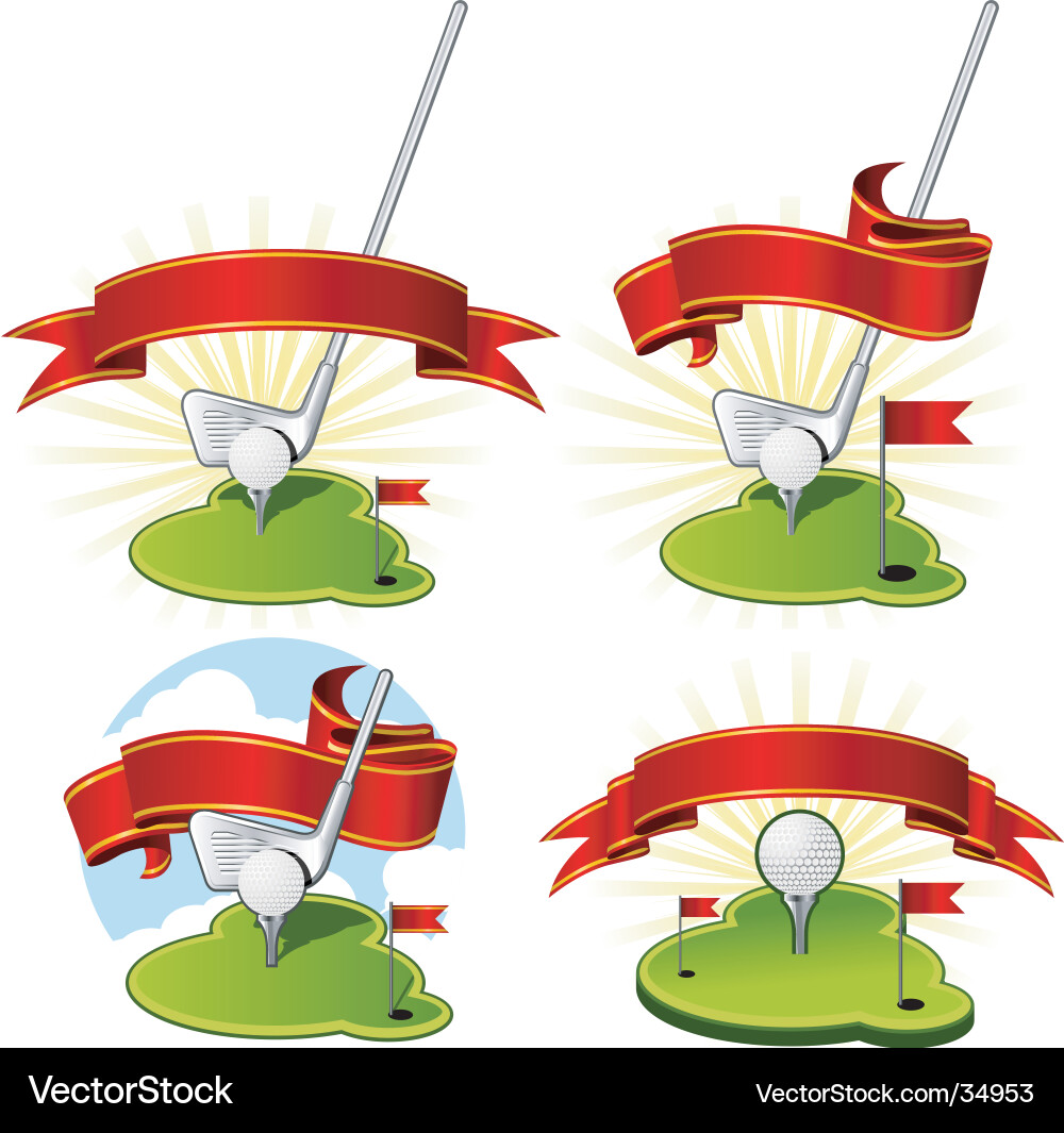 Golf emblems Royalty Free Vector Image - VectorStock