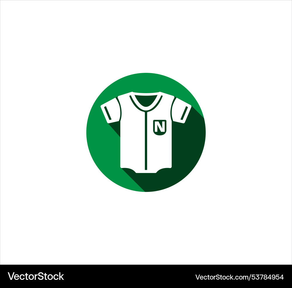 Baseball shirt uniform icon logo design template Vector Image