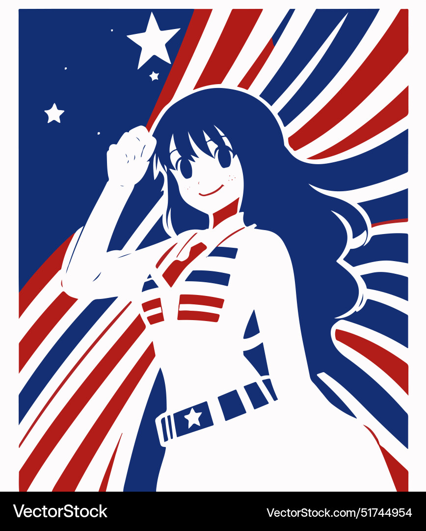 Character and stripes Royalty Free Vector Image