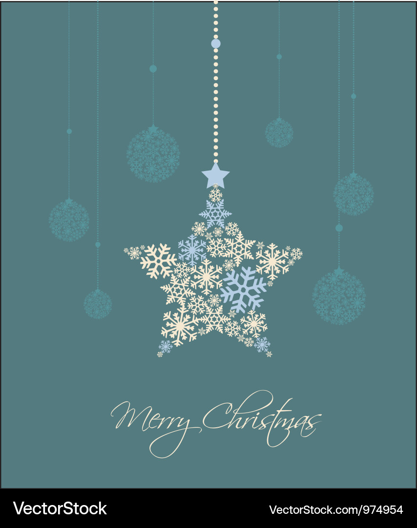 Christmas star Royalty Free Vector Image - VectorStock