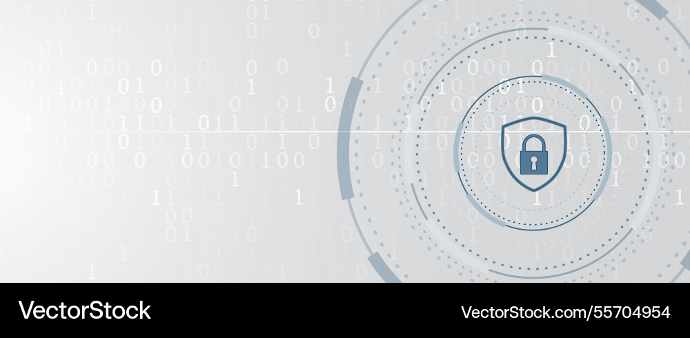Cyber Security Technologie Hintergrund Lizenzfreier Vektor
