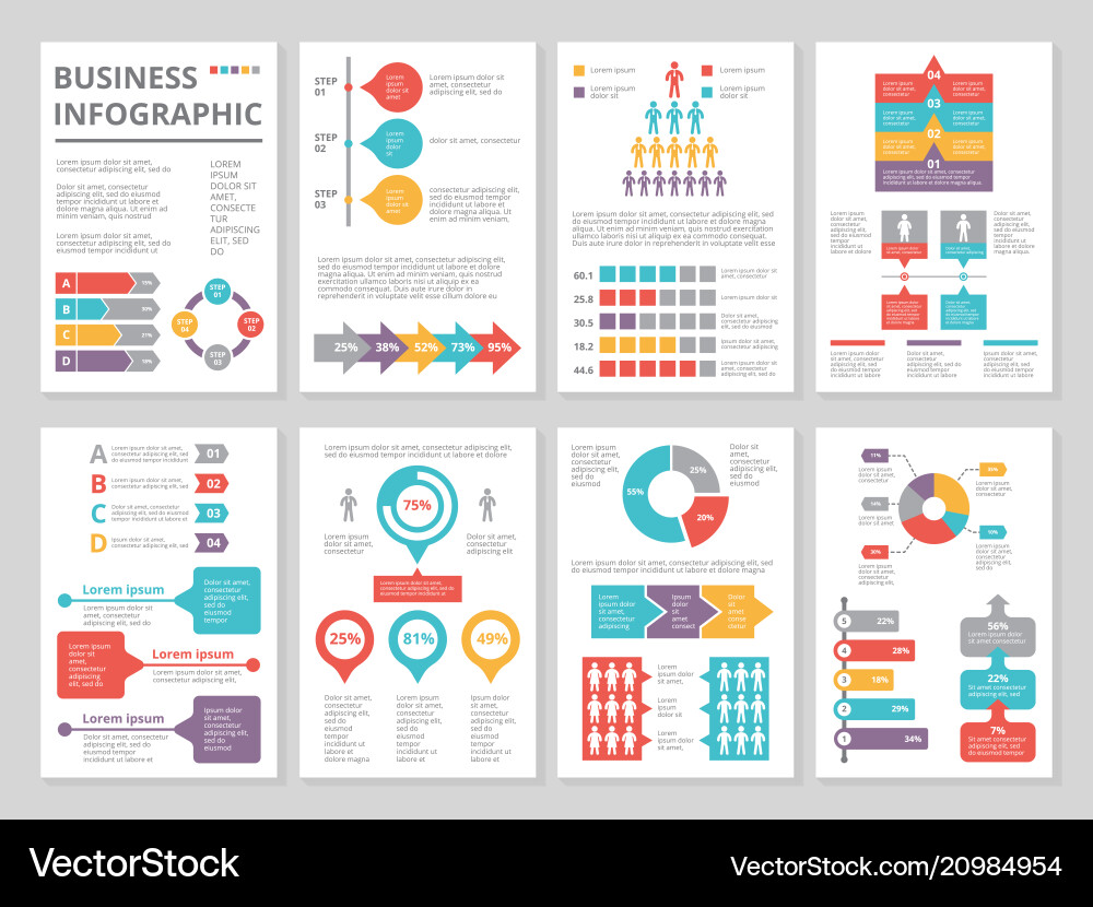 Design project business annual report Royalty Free Vector