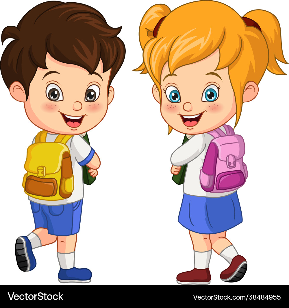 Happy Children In School