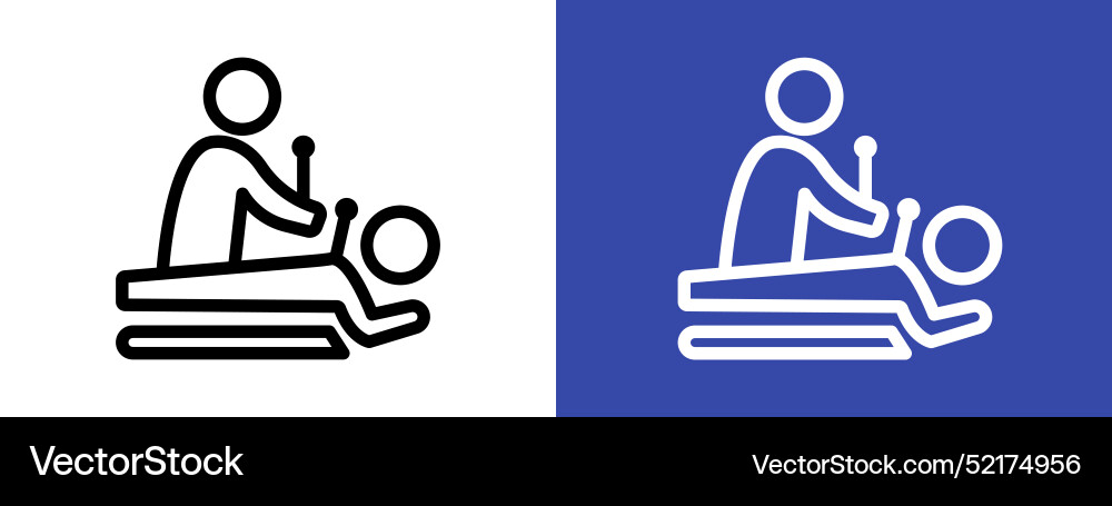 Acupuncture therapy logo sign set outline Vector Image