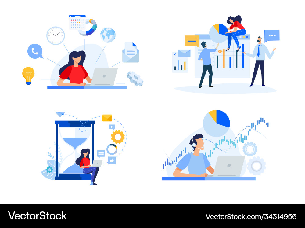 Business Data & Analytics Royalty Free Vector Image
