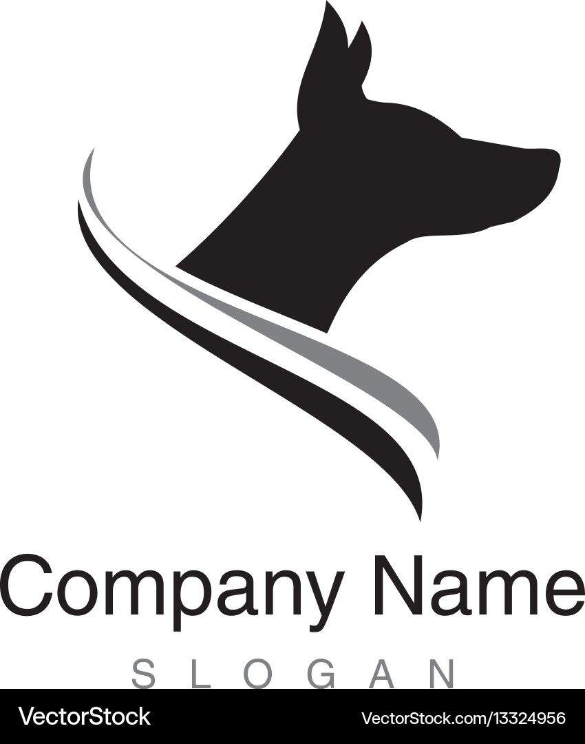 Doberman logo Royalty Free Vector Image - VectorStock