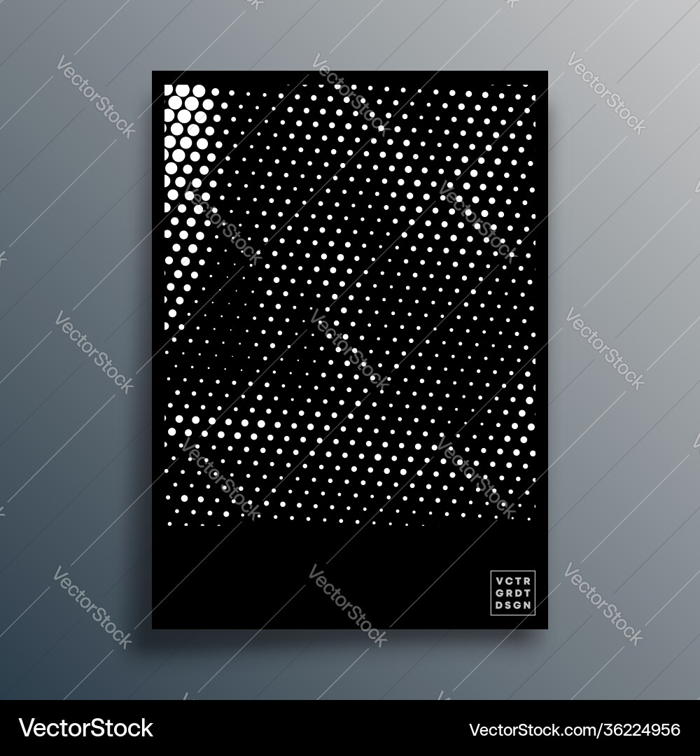 Halftone pattern design for flyer poster Vector Image