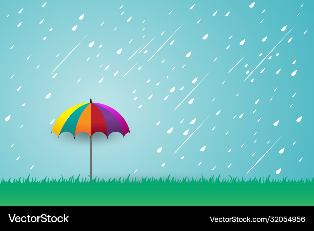 Rainy day Royalty Free Vector Image - VectorStock