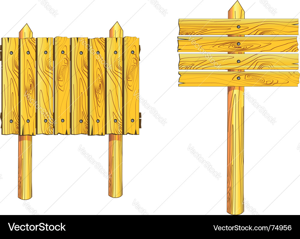 Wood board Royalty Free Vector Image - VectorStock