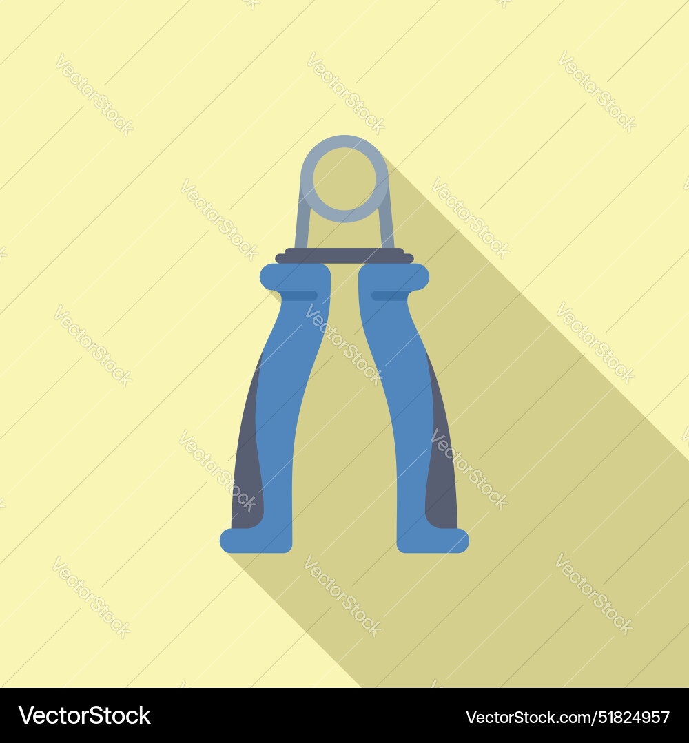 Blue hand grip exerciser strengthening muscles Vector Image