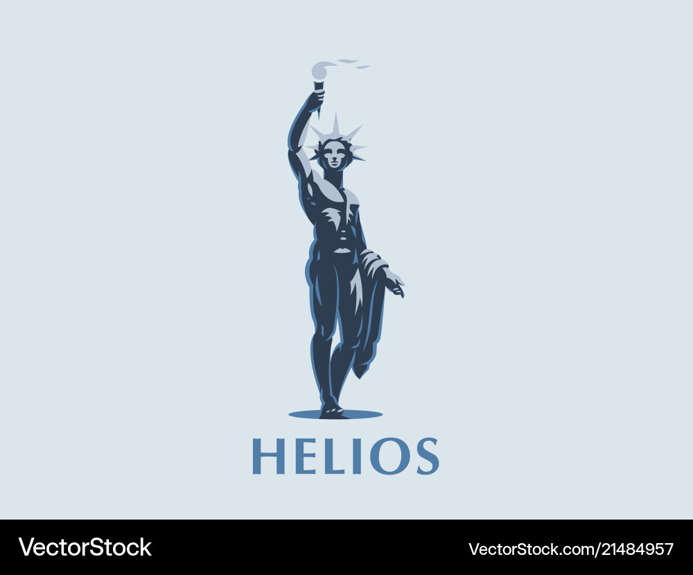 Helios the sun god Royalty Free Vector Image - VectorStock