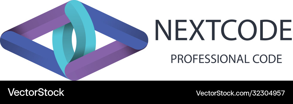 Next code logo Royalty Free Vector Image - VectorStock