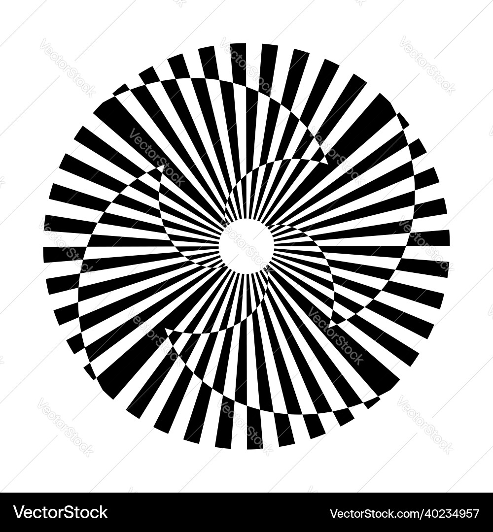 Optical Rotation Swirl Royalty Free Vector Image