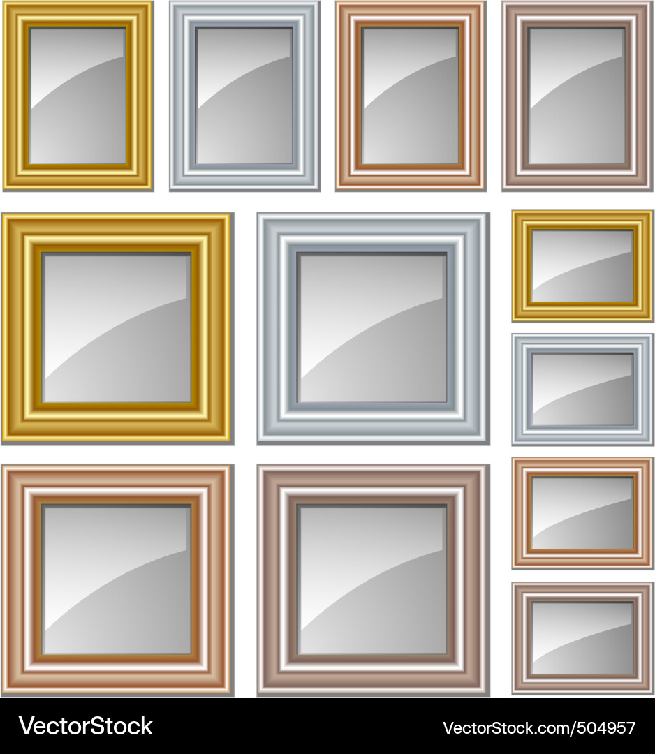 Picture frames Royalty Free Vector Image - VectorStock