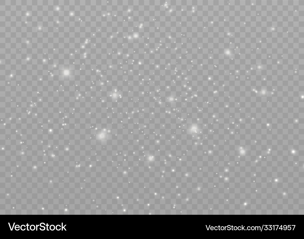 White dust sparks Royalty Free Vector Image - VectorStock