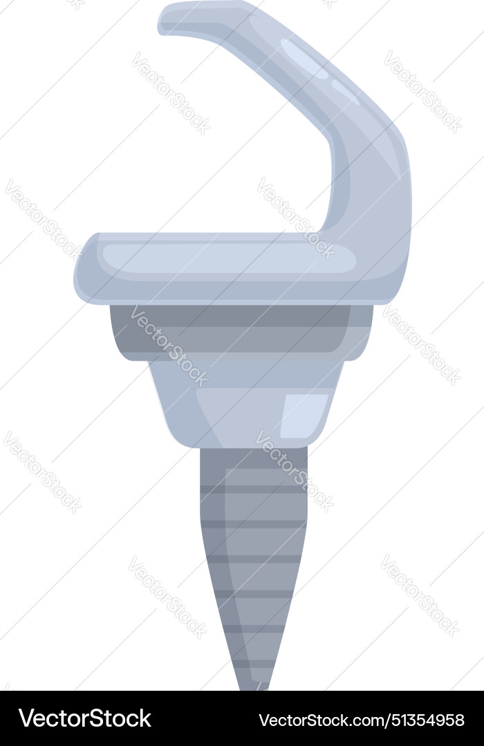 A dental implant Royalty Free Vector Image - VectorStock