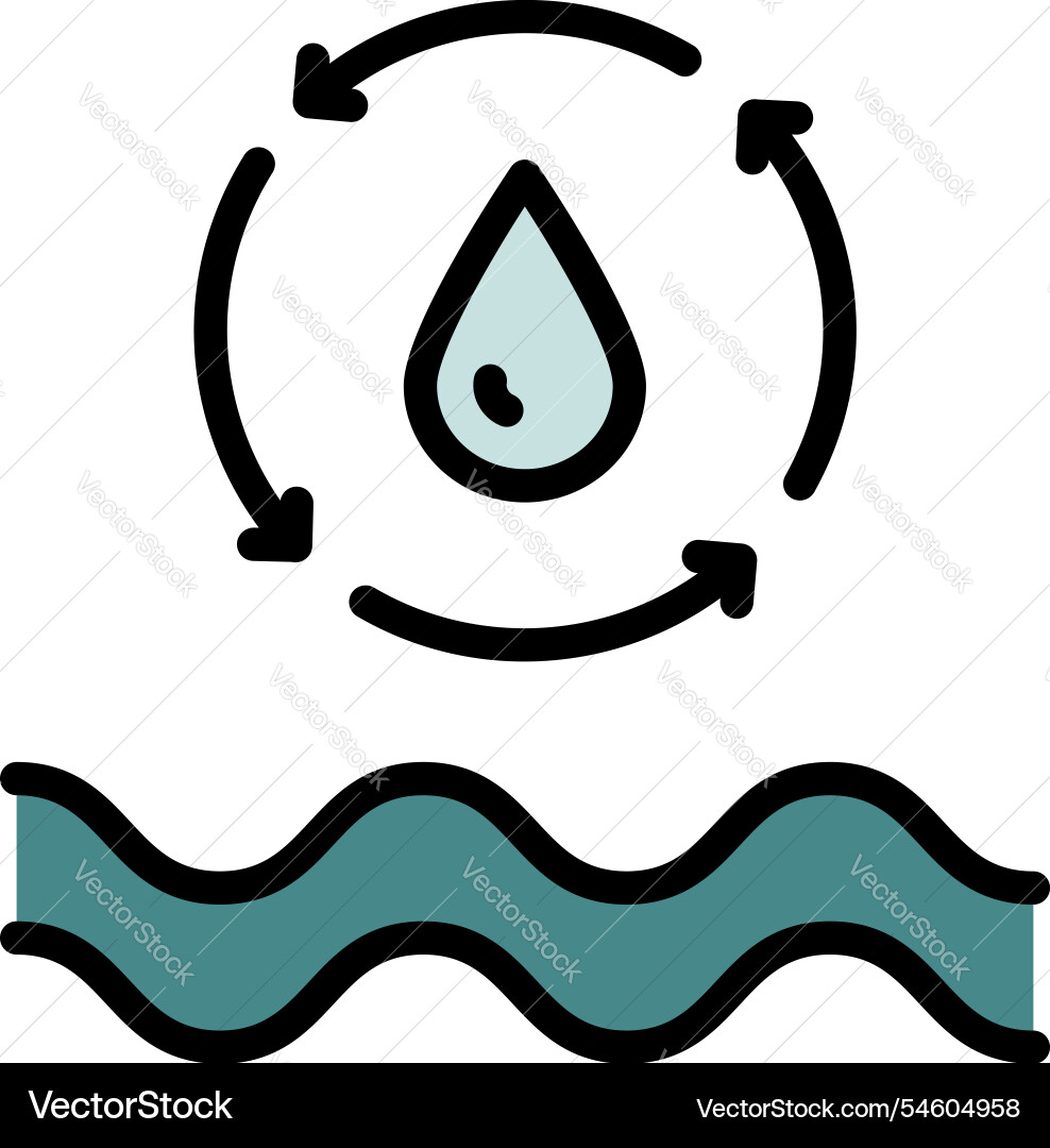Filter water icon osmosis and desalination Vector Image