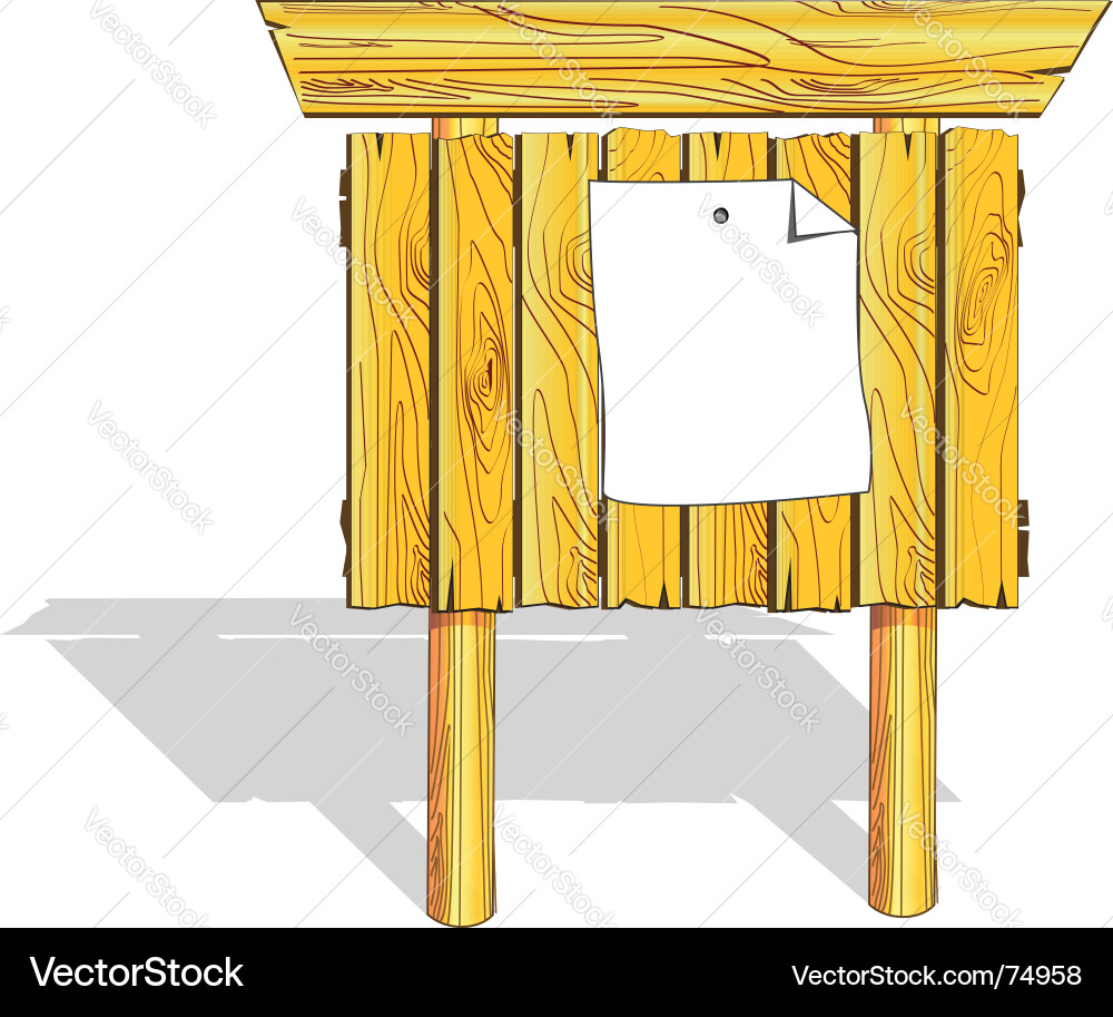 Wood board Royalty Free Vector Image - VectorStock