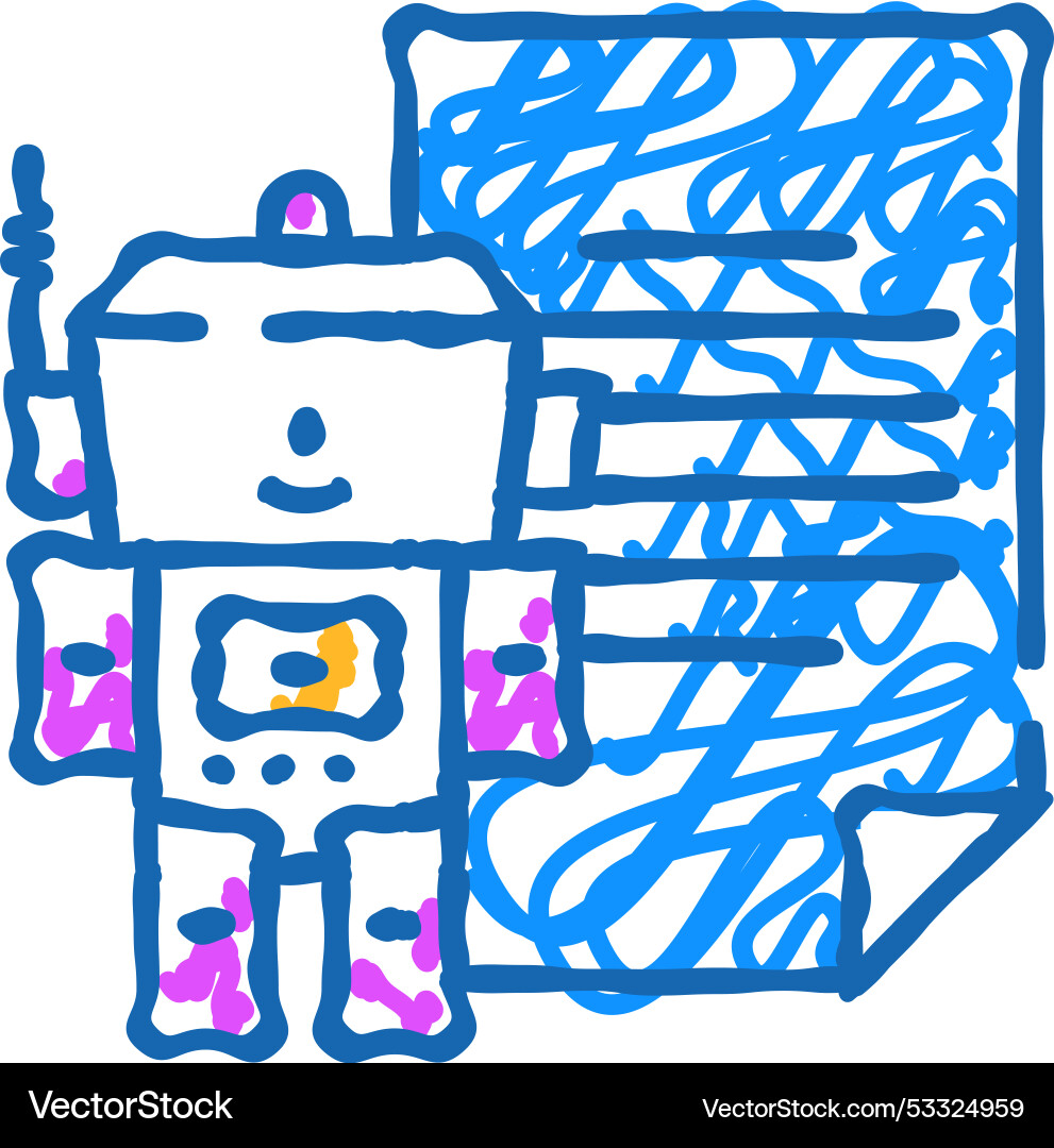 Robots txt seo icon doodle Royalty Free Vector Image Robots txt seo icon doodle Royalty Free Vector Image