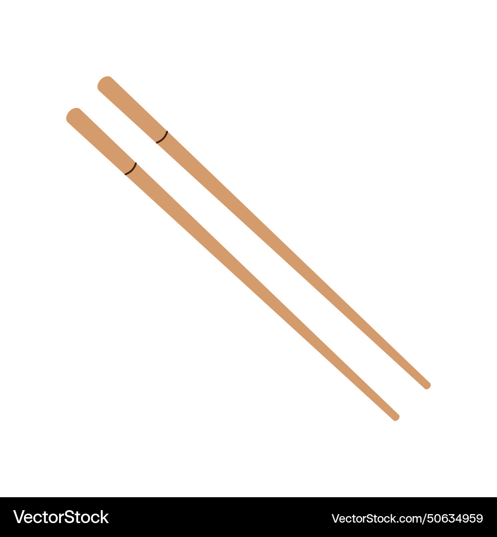 Simple chopsticks Royalty Free Vector Image - VectorStock