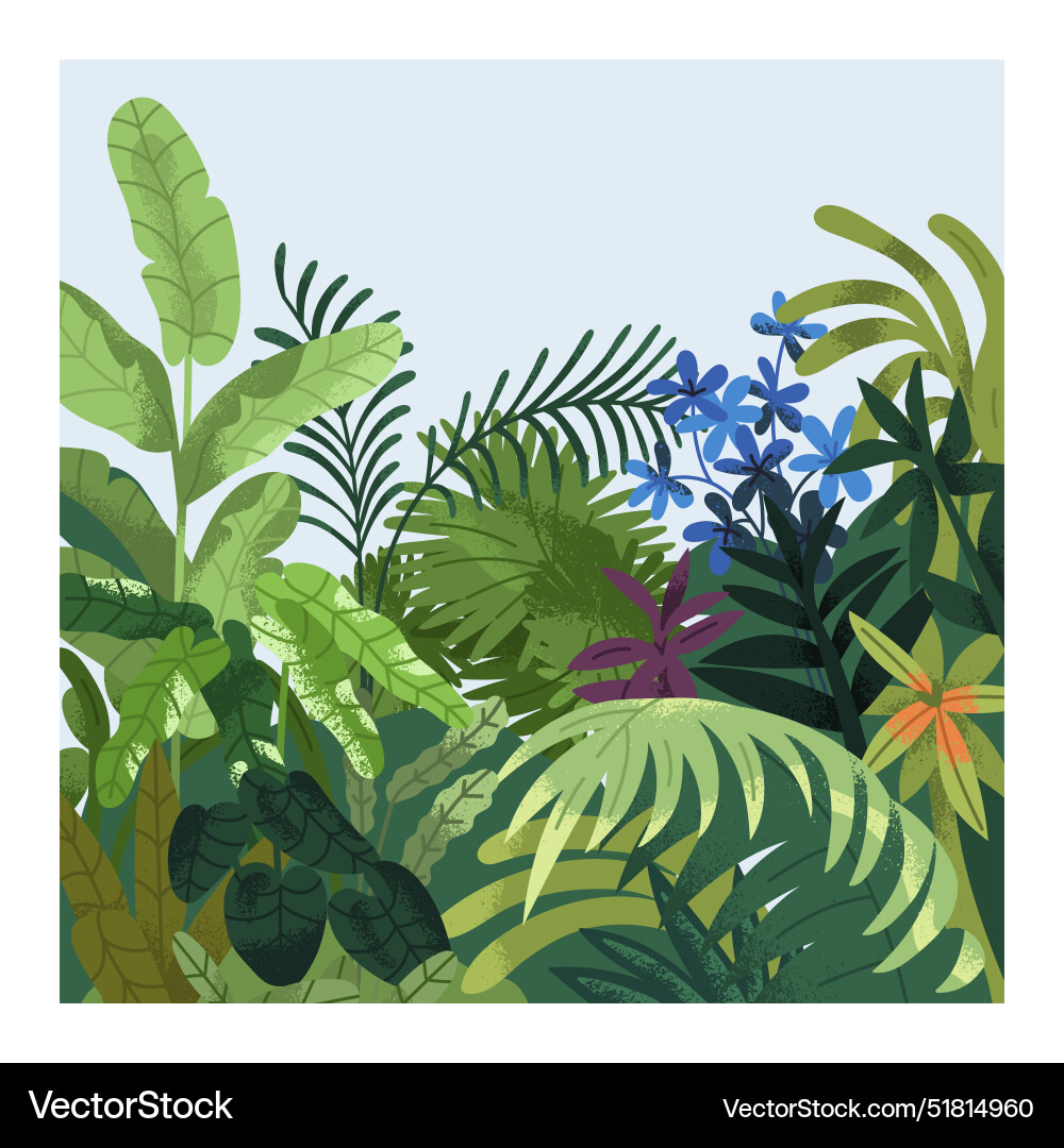 Green leaf plants natural card botanical Vector Image