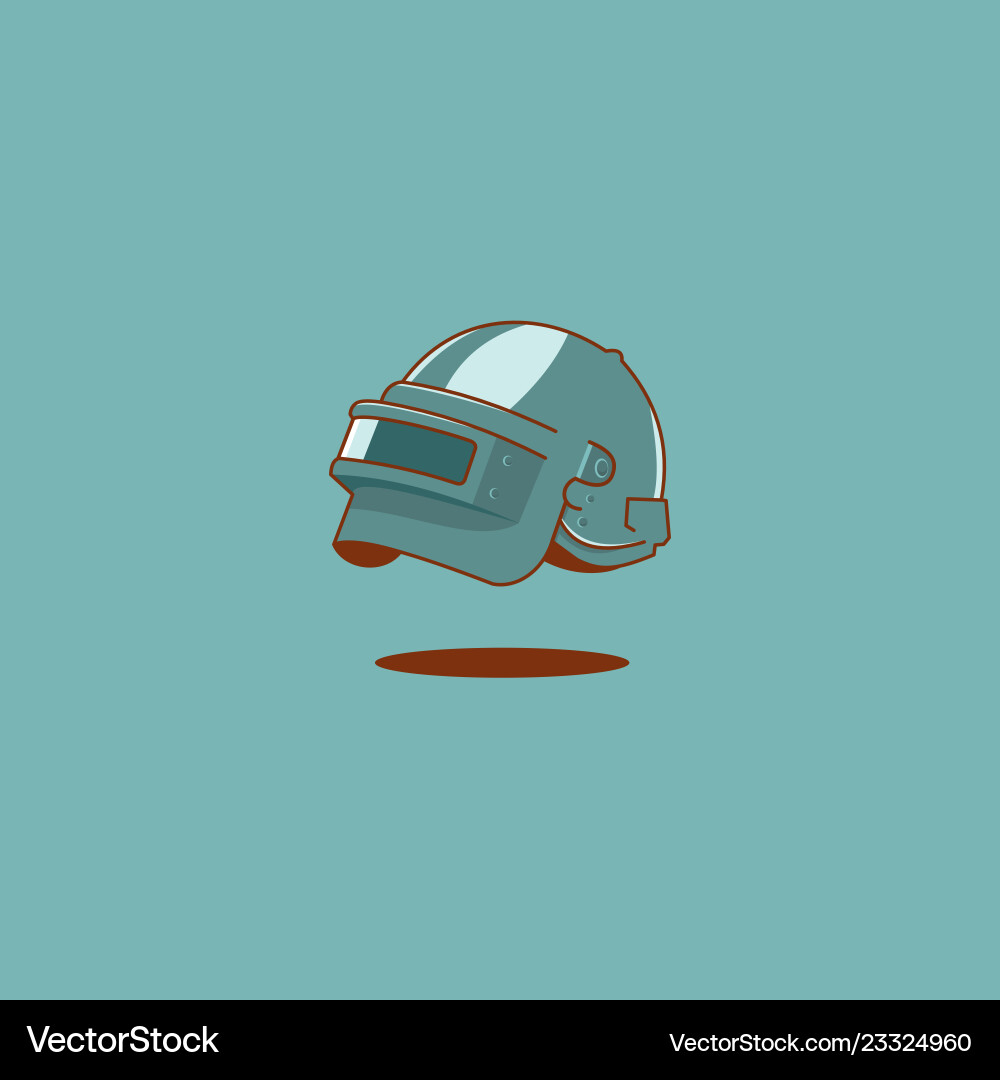 Hazmat full face helmet in simple flat syle Vector Image