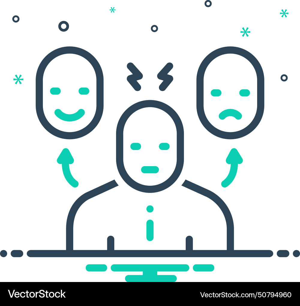 Mood swing Royalty Free Vector Image - VectorStock