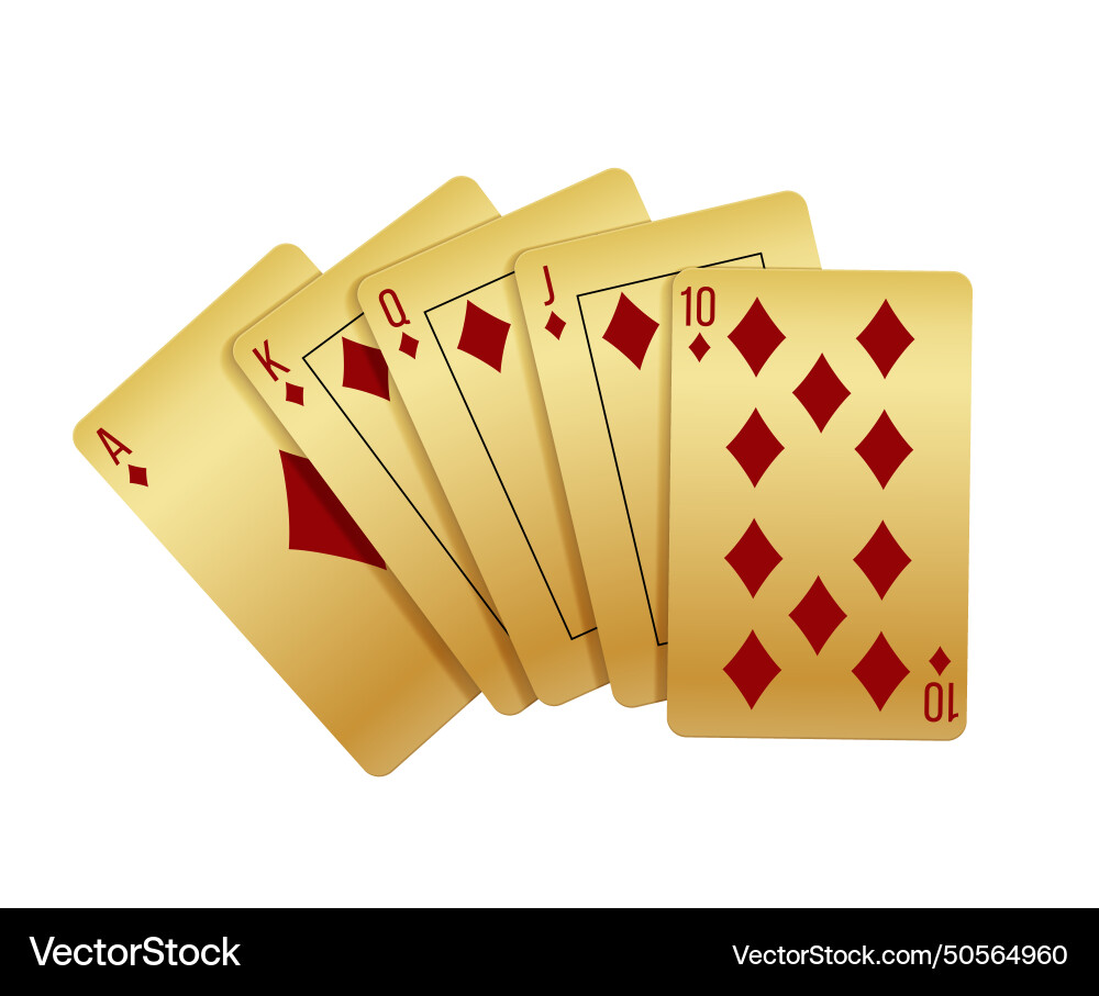 Realistic playing cards Royalty Free Vector Image