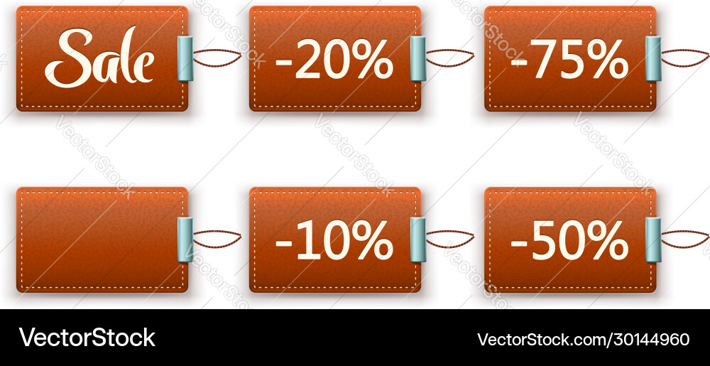 Sale set 05 Royalty Free Vector Image - VectorStock
