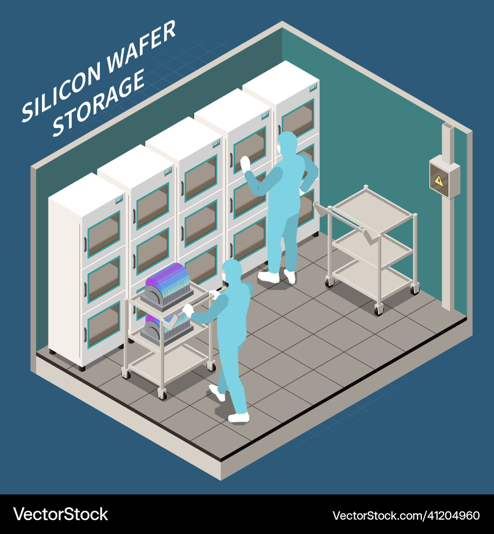 Semiconductor production composition Royalty Free Vector