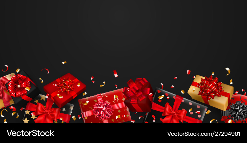 Background with gift boxes Royalty Free Vector Image