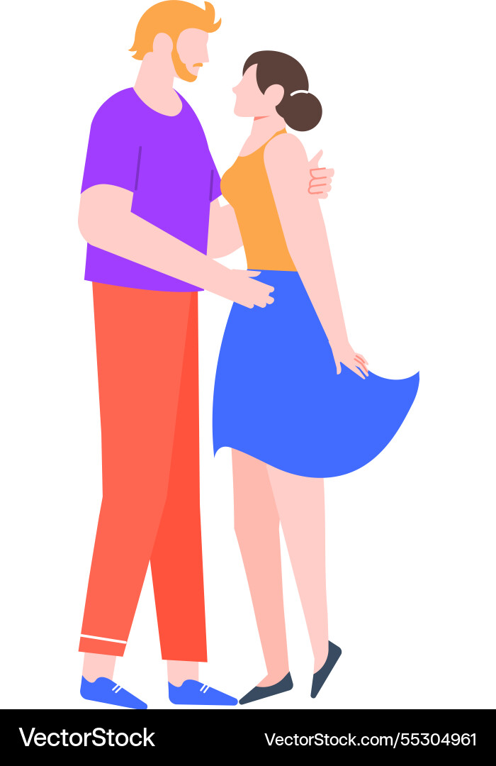 Colorful depicting a romantic Royalty Free Vector Image