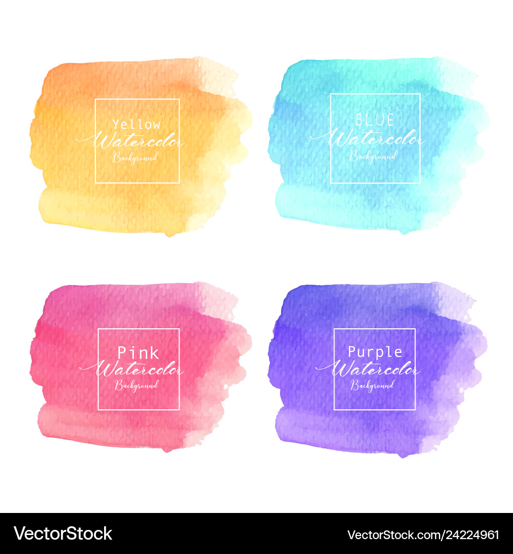 Colorful Watercolor Splash Background Royalty Free Vector