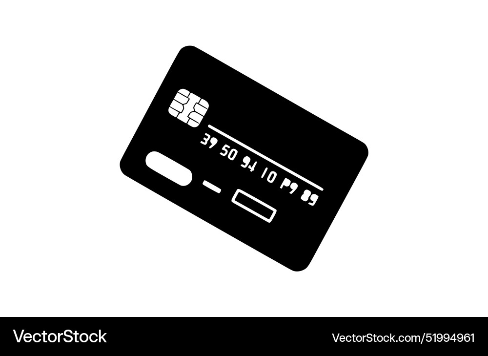 Flat credit-card icon symbol Royalty Free Vector Image