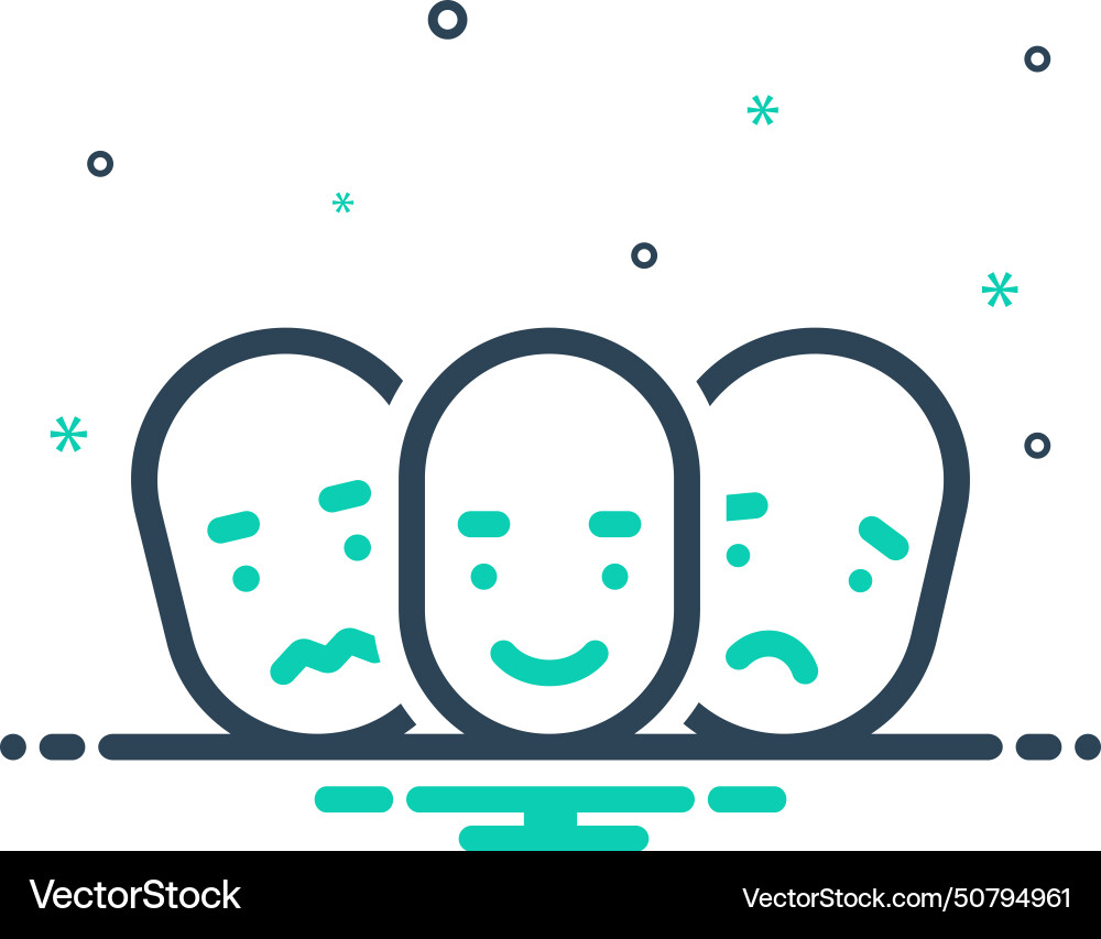 Multiple personality Royalty Free Vector Image