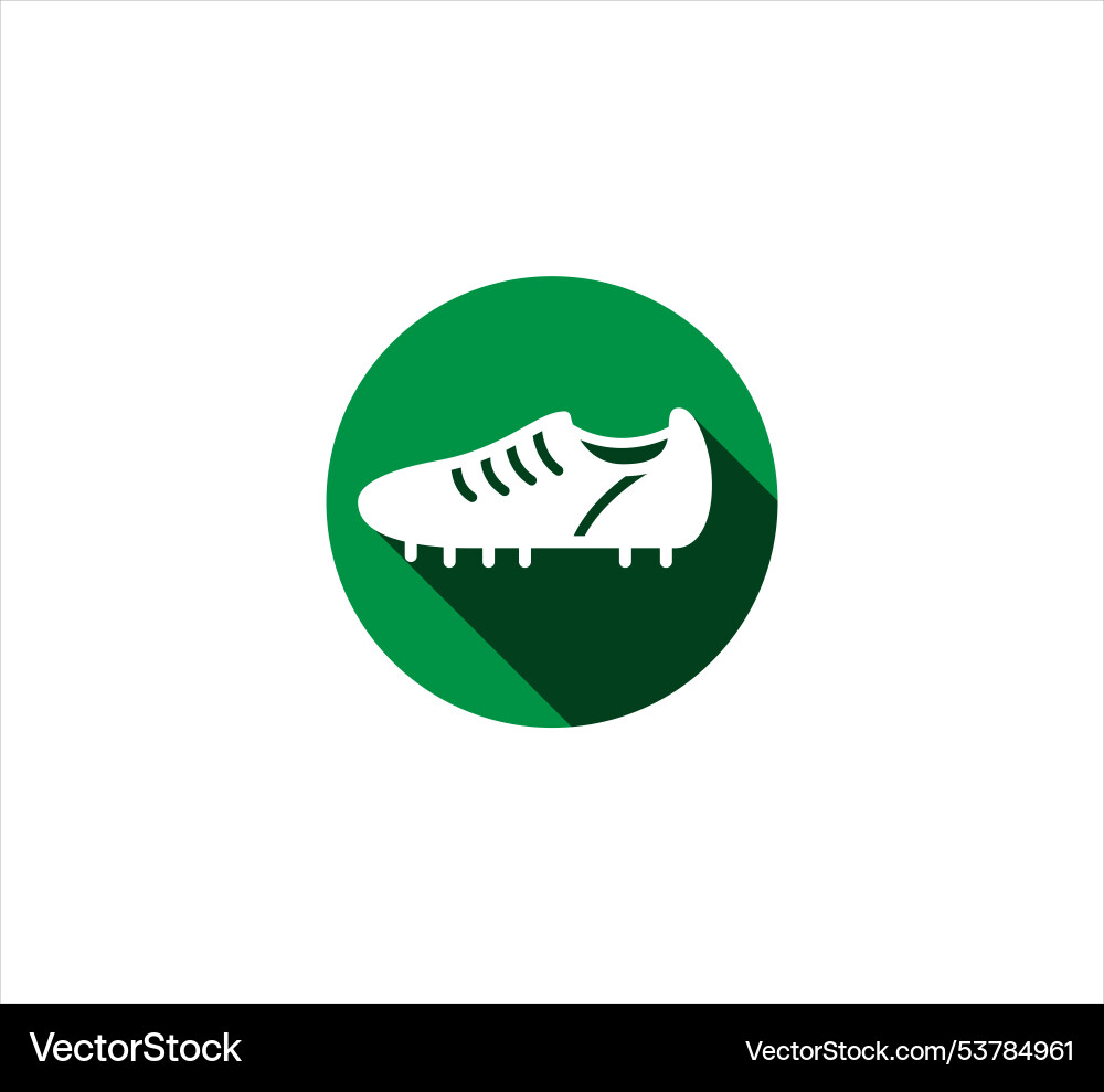 Spiked baseball shoe icon logo design template Vector Image