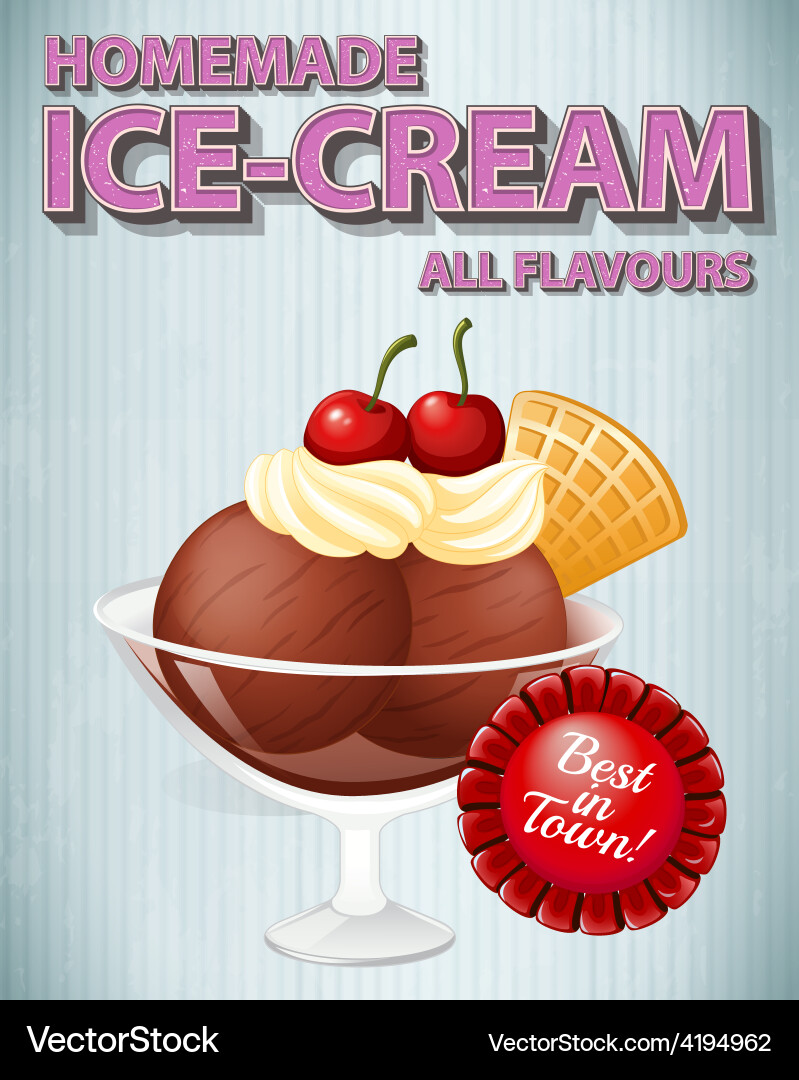 Ice cream Royalty Free Vector Image - VectorStock