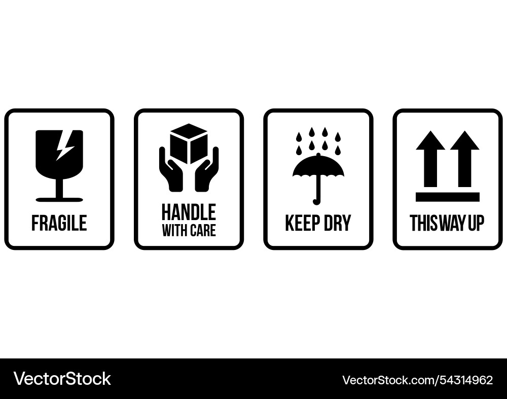 Shipping Labels - Upright Position Royalty Free Vector Image